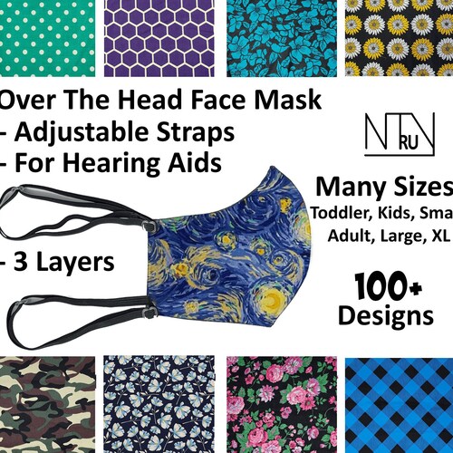 Head Strap 4-pack for Face Mask Adjustable Headstrap Fits - Etsy