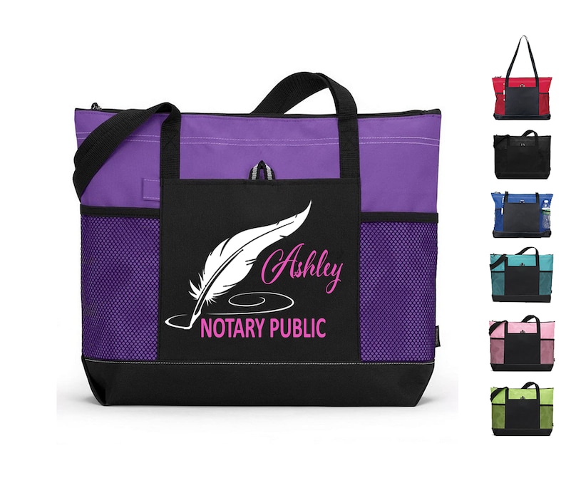Notary Tote Bag Loan Signing Agent Bag Gift for Notary - Etsy