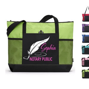 Notary Tote Bag Loan Signing Agent Bag Gift for Notary - Etsy