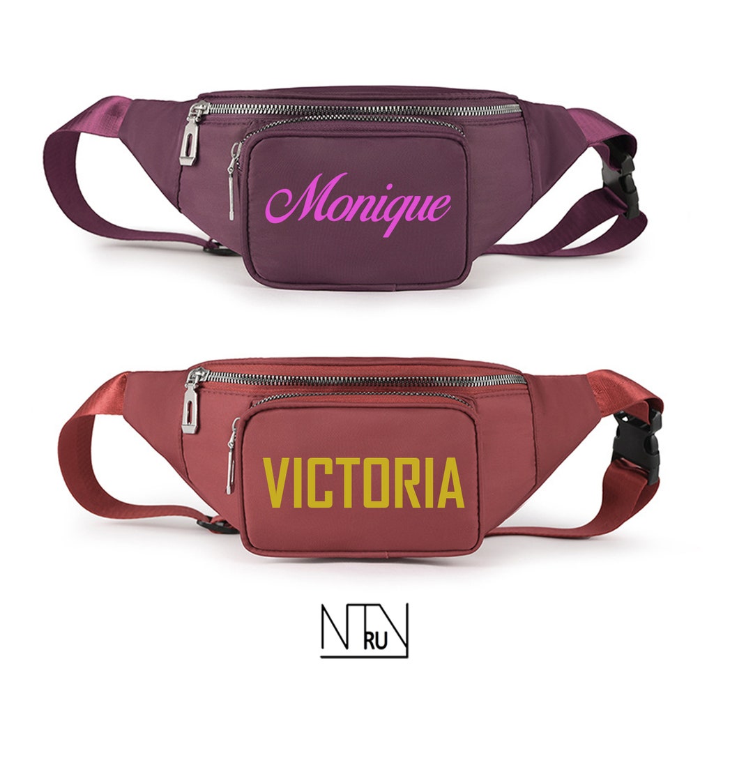 Custom Fanny Packs With Name, 3 Pockets, Personalized Fanny Pack ...
