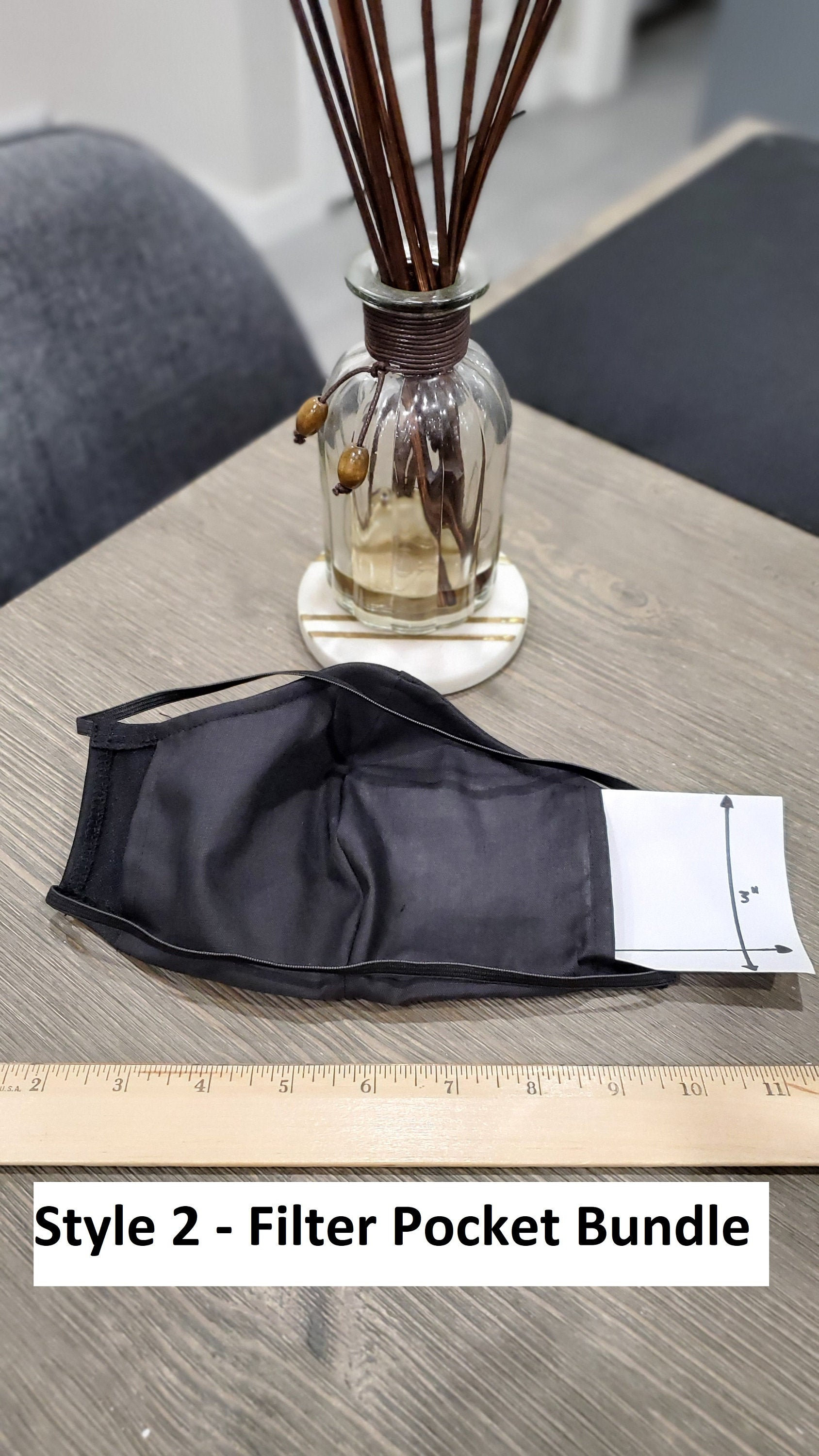 Over the Head Mask with Filter Pocket Best selling mask | Etsy