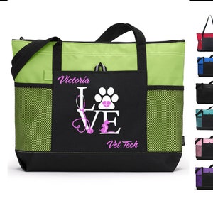Veterinary Technician Bag Vet Tech Bag Gift for Vet Tech | Etsy