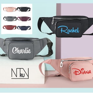 Custom Fanny Packs With Name, 3 Pockets, Personalized Fanny Pack ...