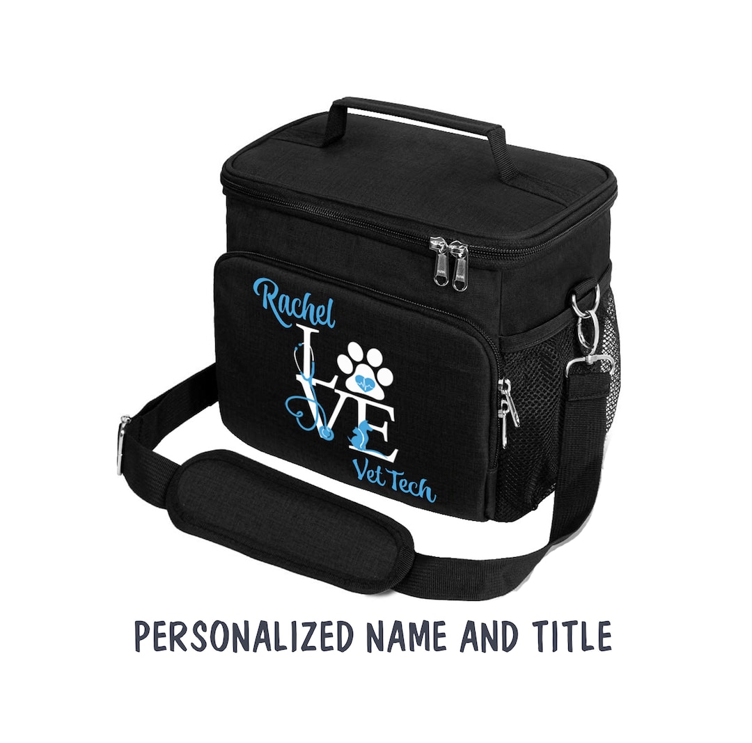 Custom Love Vet Tech Lunch Bag, Insulated Lunch Bag for Vet Tech, Vet ...