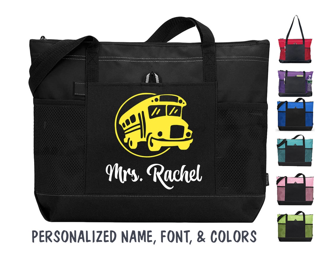 Personalized School Bus Driver Bag, Custom Bus Driver Tote Bag, Transit ...