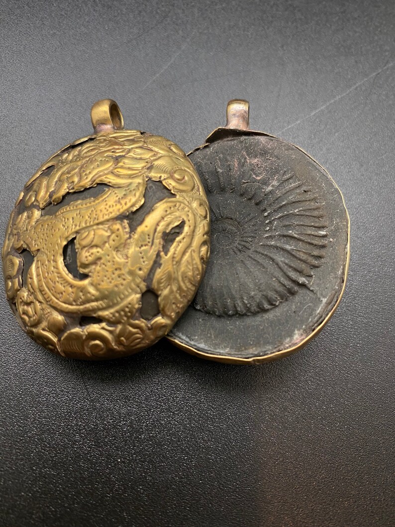 Shaligram Pendent Saligram Stone Spiritual Religious - Etsy