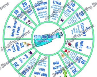 Spin the Bottle Game - Etsy