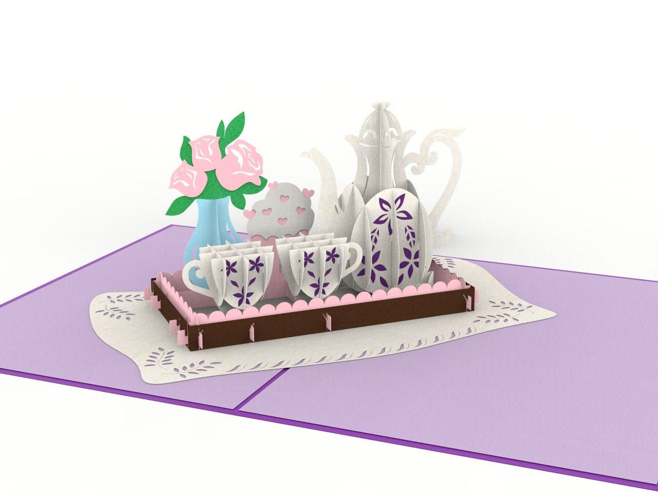 Tea Pot Pop up Greeting Card - Etsy