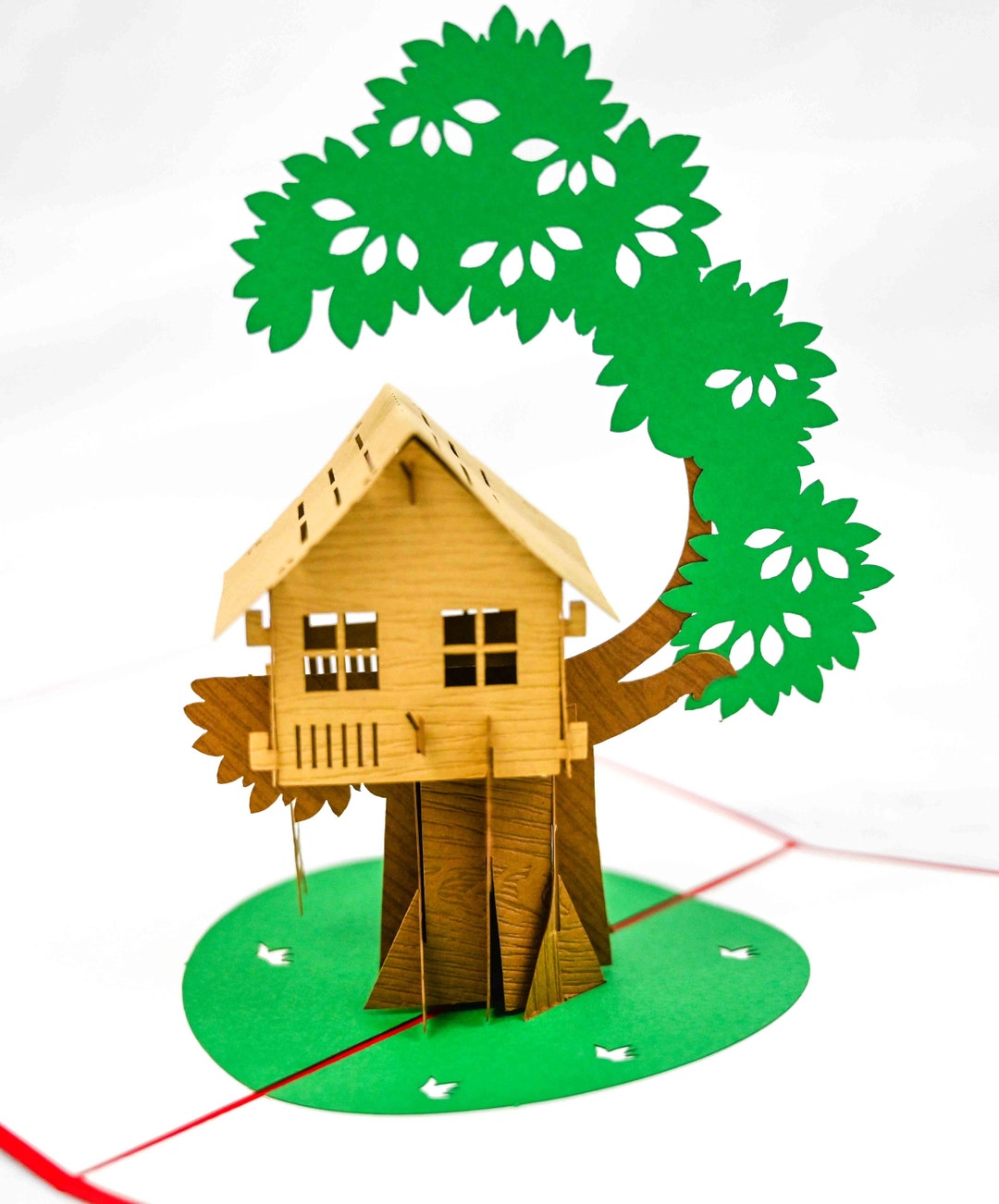 Tree House 3D Pop up Greeting Card. - Etsy