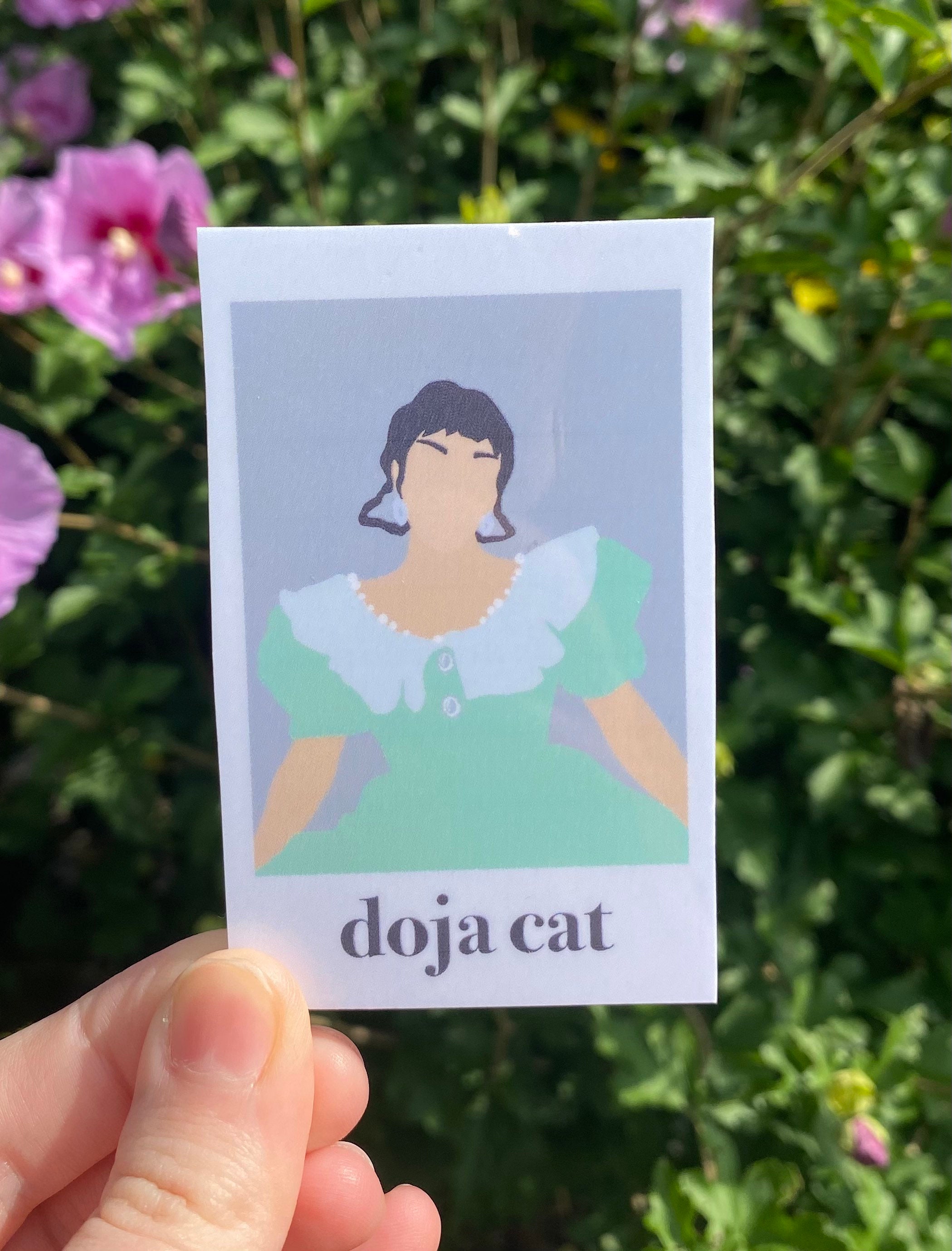 Doja Cat Polaroid // Glossy Waterproof Aesthetic Sticker - Etsy