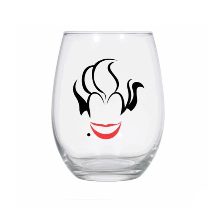 Disney Villain Wine Glasses Etsy