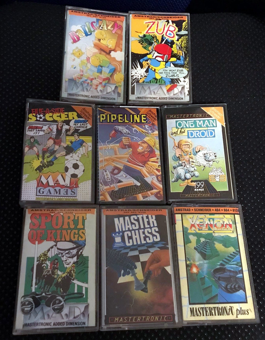 Amstrad CPC 464 Games X 8 Mastertronic Releases Vintage - Etsy