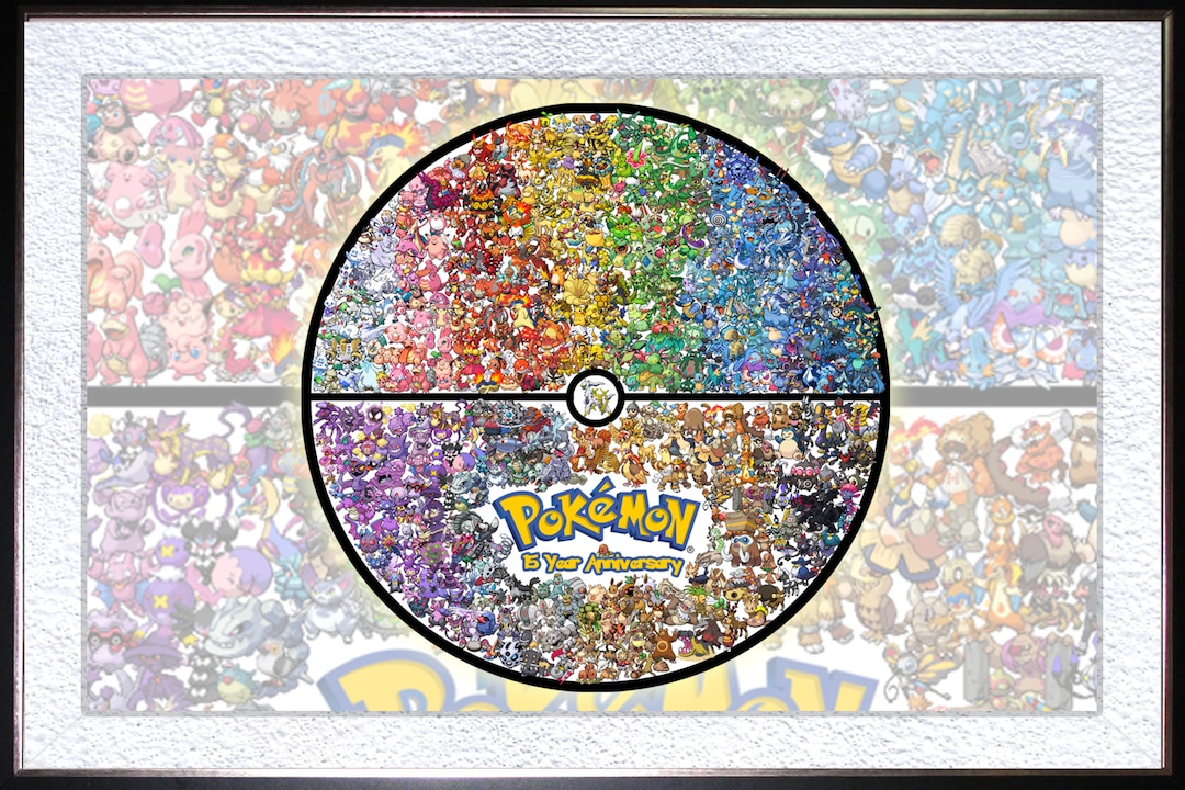 5 X Pokemon Posters Five Unique Digital Poster Designs - Etsy