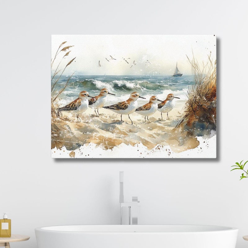 Sandpiper Wall Art - Etsy