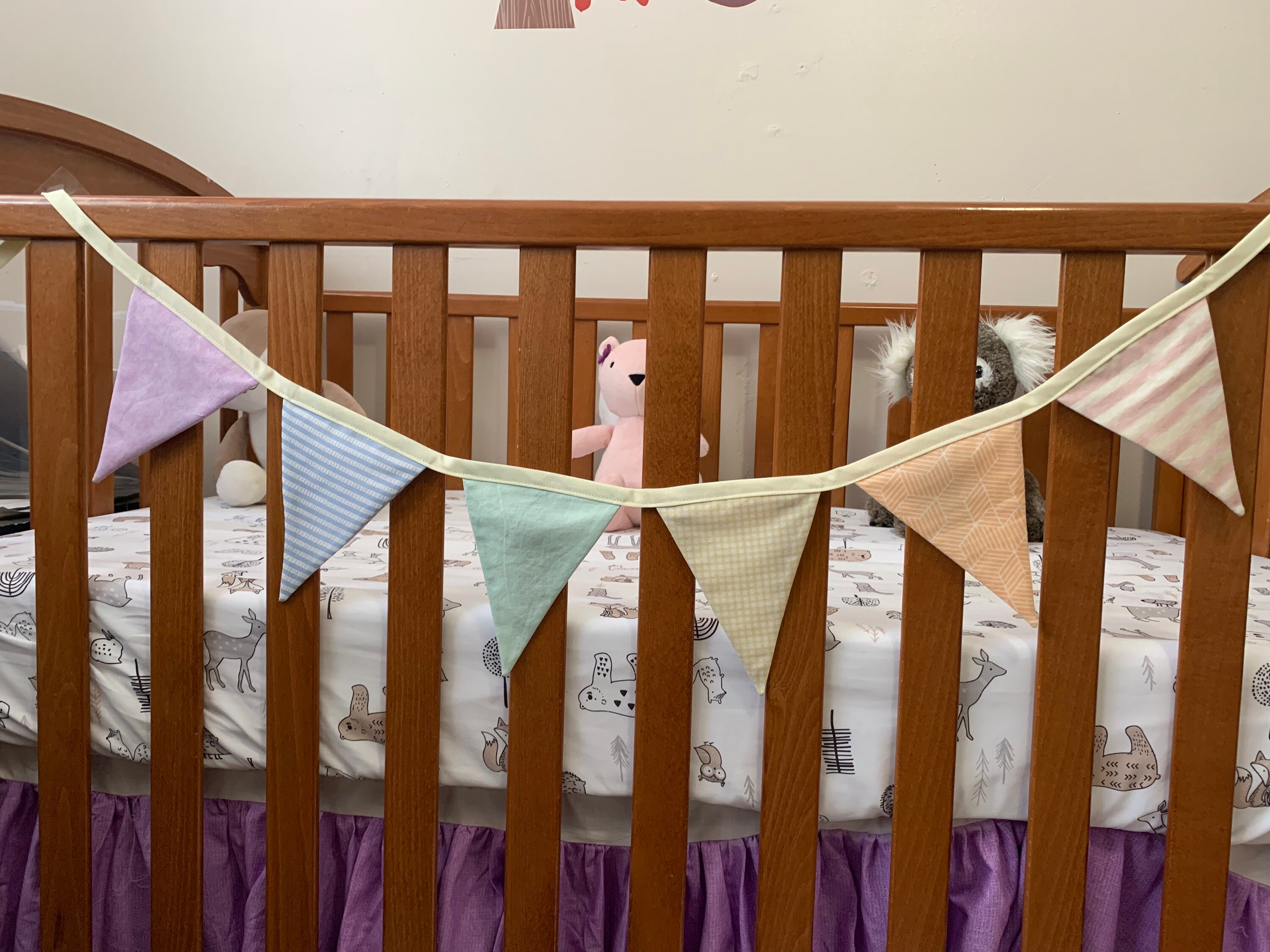 Pastel Rainbow Colors Bunting Flag Banner Pennant Flag - Etsy