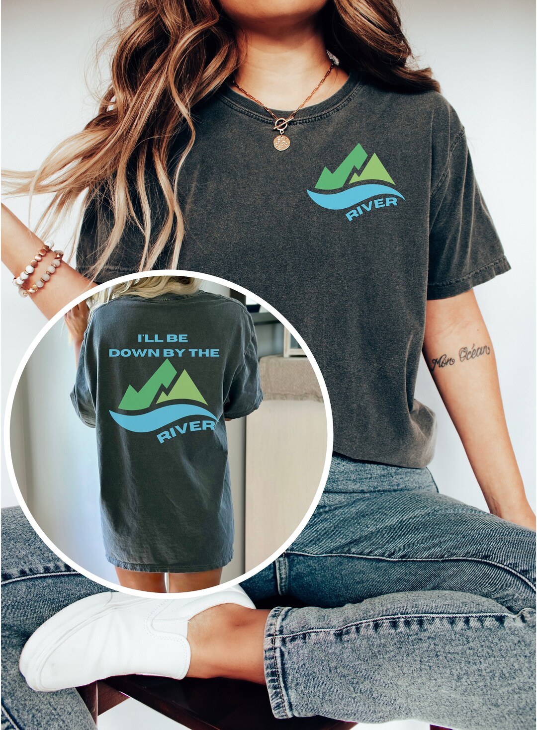 RIVER T-SHIRT, I'll Be Down by the River T-shirt, River Life T-shirt ...