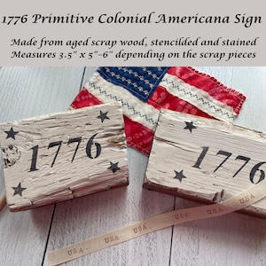 Rustic Primitive Patriotic "we the People" Wood Sign Colonial Americana ...