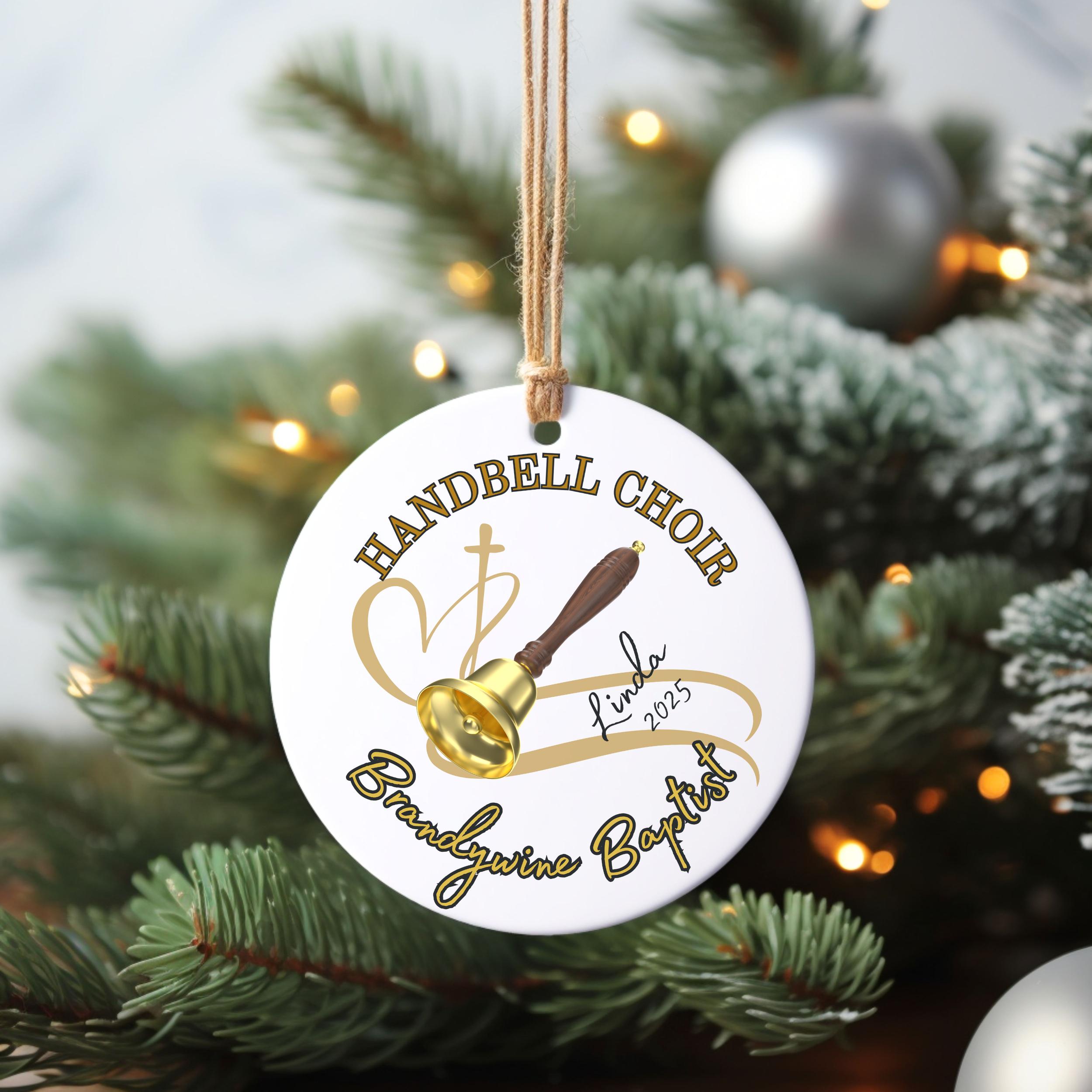 Personalized Handbell Choir Christmas Ornament, Unique Gift for Bell ...