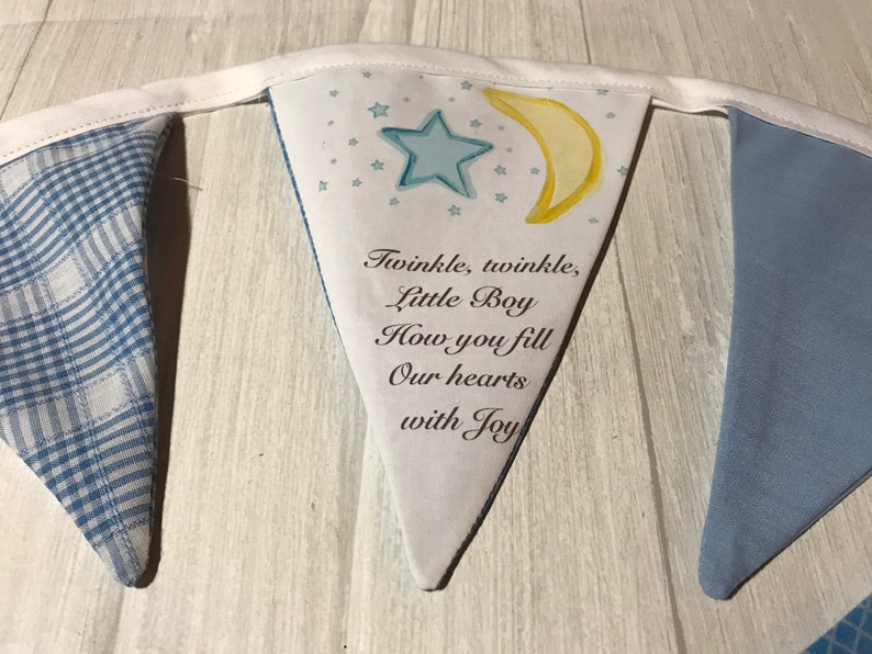 Little Boys Pastel Blue Flag Banner Baby Boy Flag Garland - Etsy