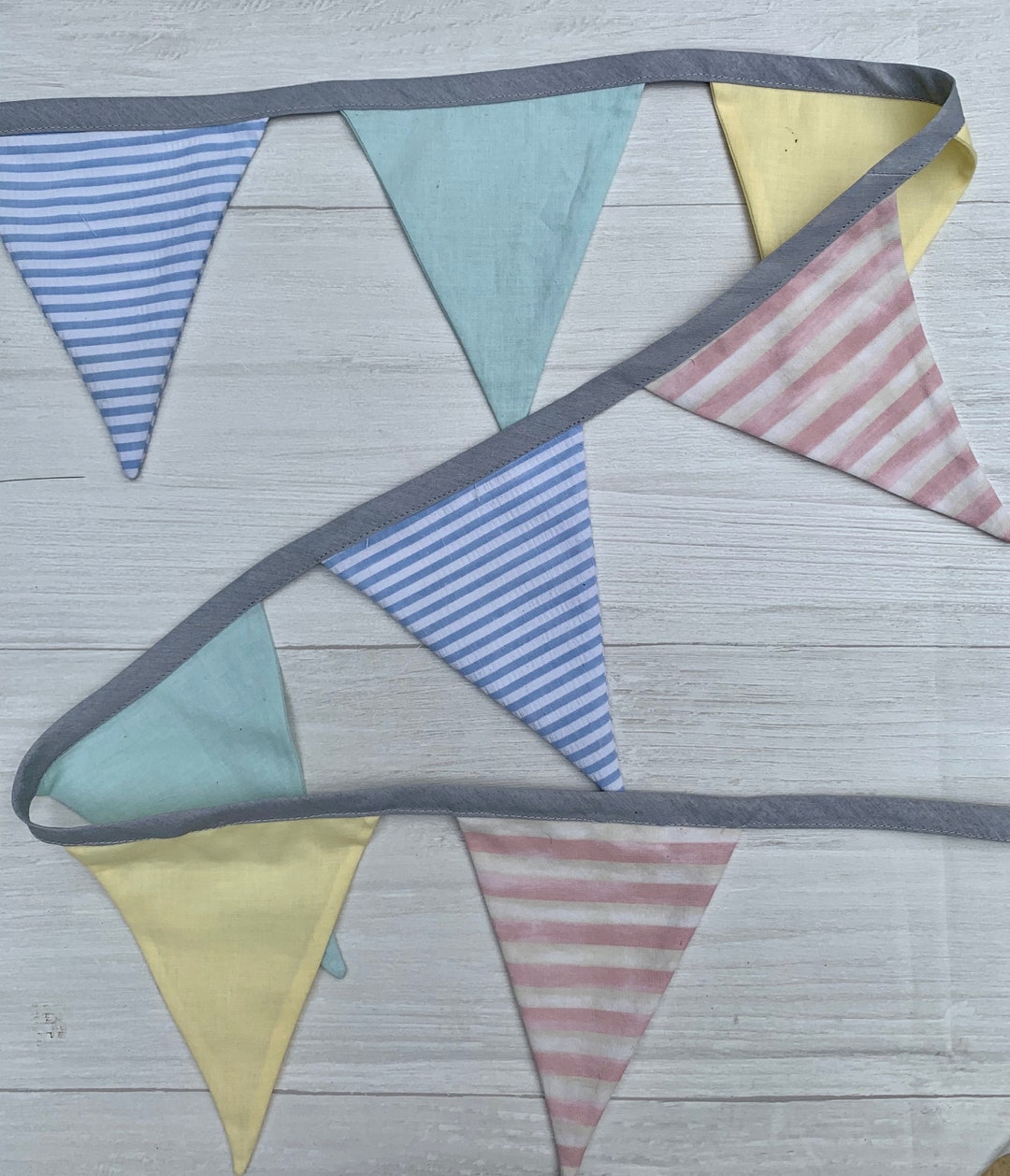 Pastel Rainbow Colors Bunting Flag Banner, Pennant Flag Garland ...