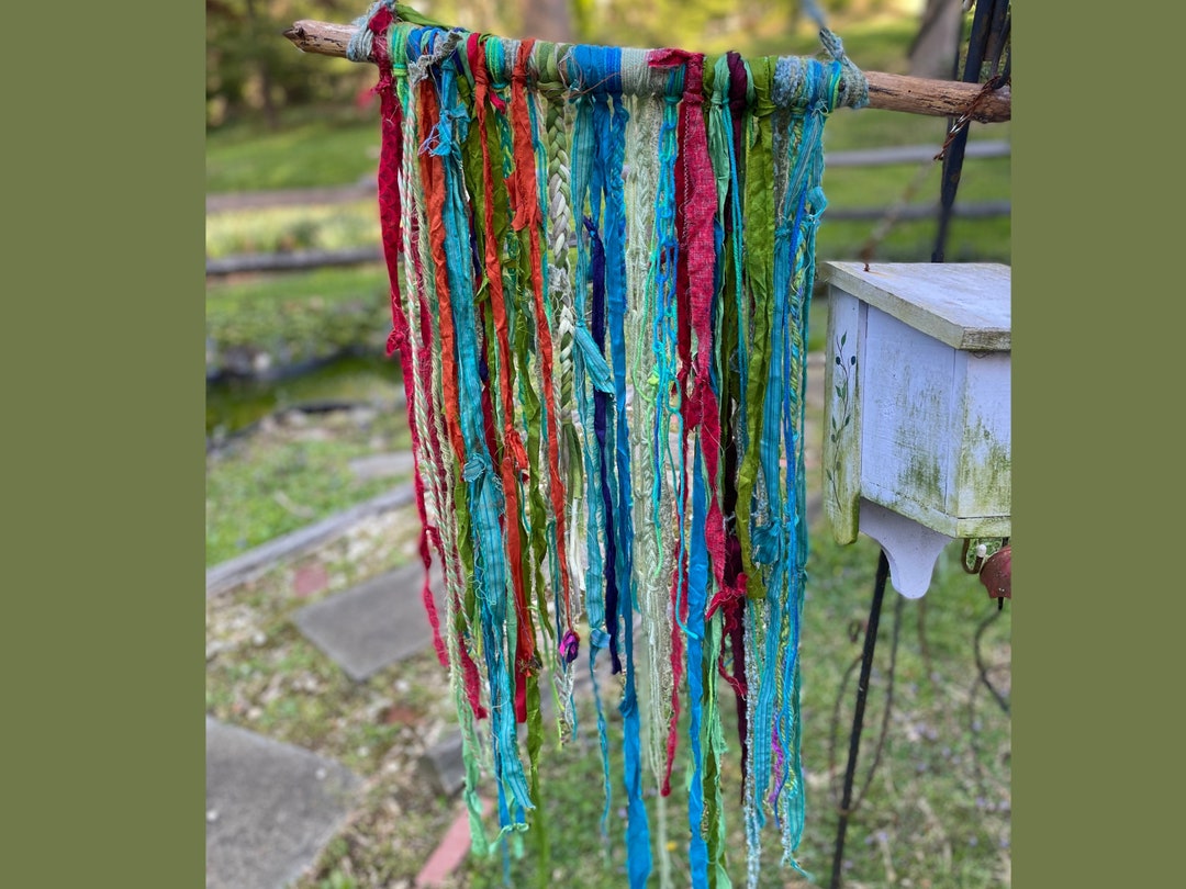 Bohemian Hippie Style Yarn Wall Hanging Yarn Tapestry Yarn Wall Art ...