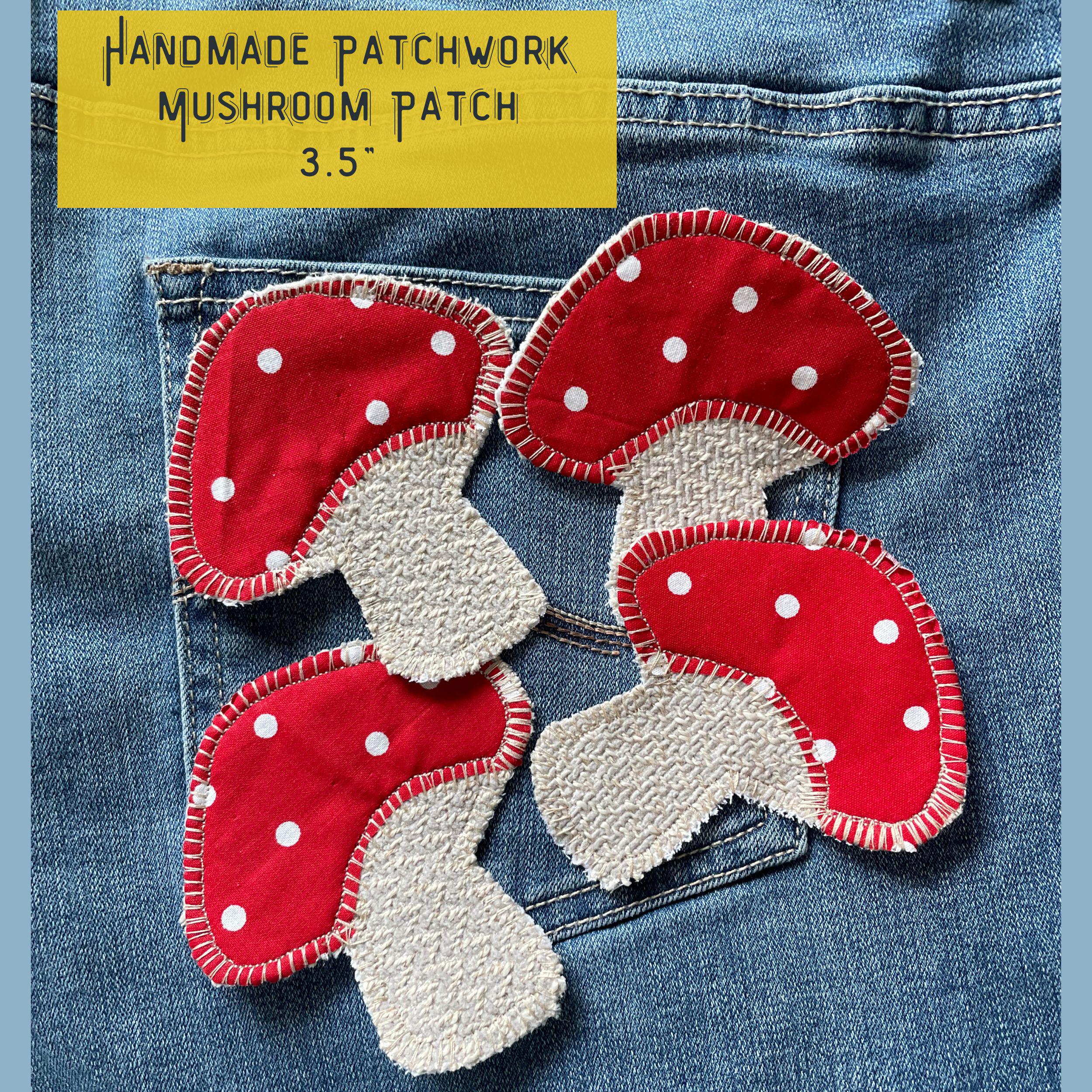 Woodland MUSHROOM PATCH Handmade Patchwork Whimsical Cottagecore ...