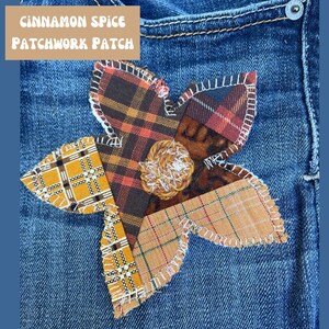 BOHO FLOWER Fabric Patchwork PATCH Yellow Boho Hippy Flower - Etsy