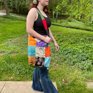 Boho Patchwork Tote Bag Hippie Patchwork Large Tote Bag Fashionable ...