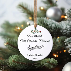 Custom Church Organist Ornament Gift for a Church Organist Personalized ...