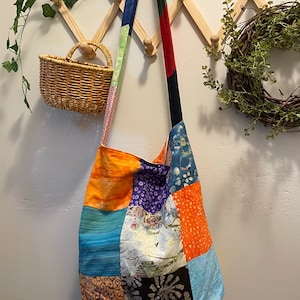 Boho Patchwork Tote Bag Hippie Patchwork Large Tote Bag Fashionable ...