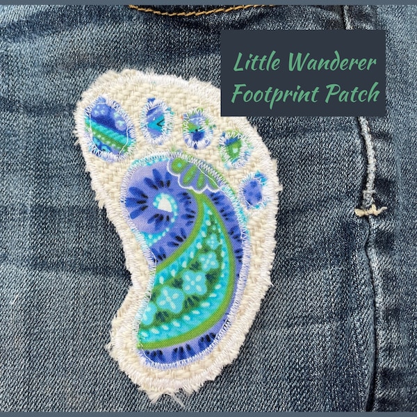 Footprint Fabric - Etsy