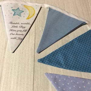 Little Boys Pastel Blue Flag Banner Baby Boy Flag Garland - Etsy