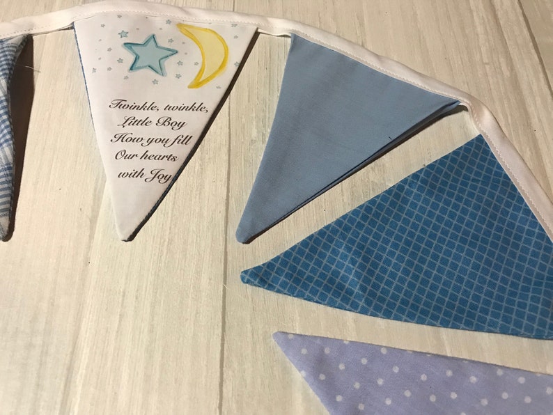 Little Boys Pastel Blue Flag Banner Baby Boy Flag Garland - Etsy