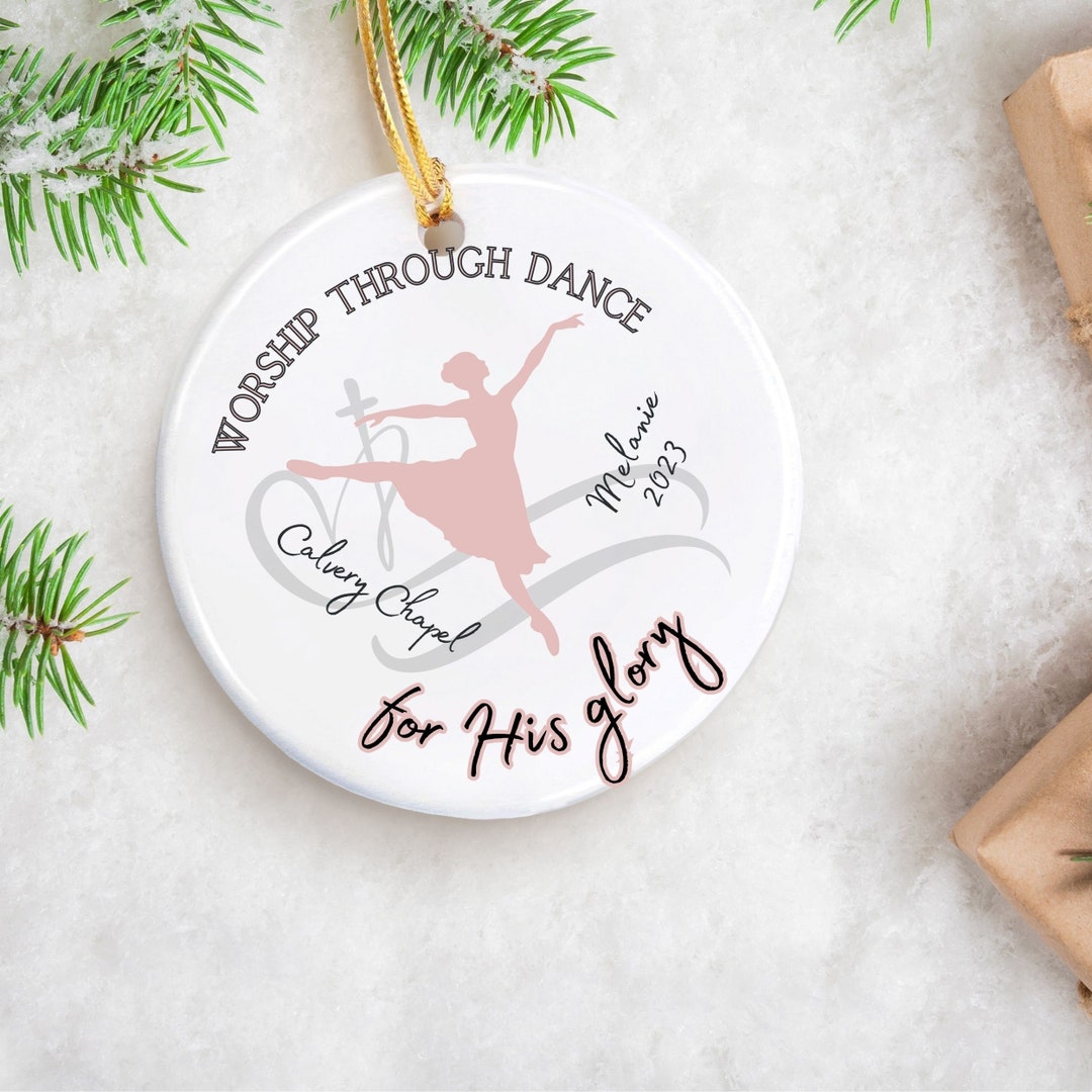 PERSONALIZED Ornament for a Praise Dance Team Member, Christian Worship ...