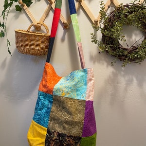 Boho Patchwork Tote Bag Hippie Patchwork Large Tote Bag Fashionable ...