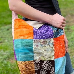 Boho Patchwork Tote Bag Hippie Patchwork Large Tote Bag Fashionable ...
