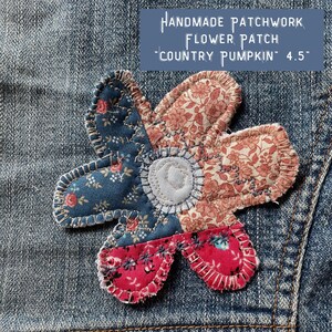 BOHO FLOWER Fabric Patchwork PATCH Country Hippie Flower Patches ...