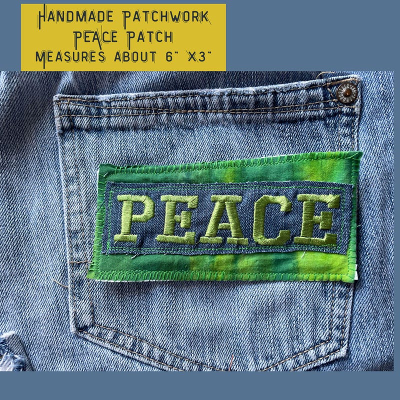 Peace Sign Patch - Etsy
