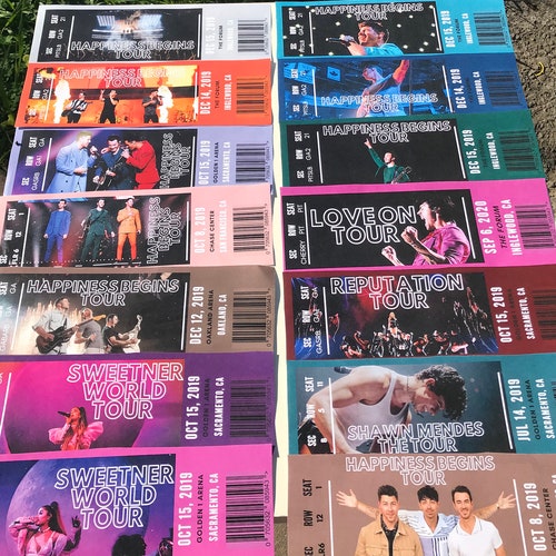 Custom Printed Fake Concert Ticket / Sporting Event Ticket / - Etsy
