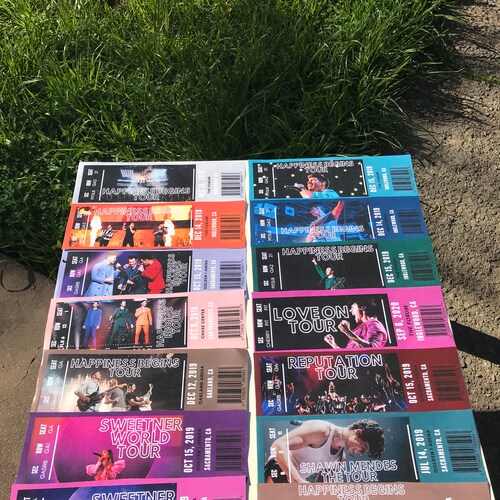 Custom Printed Fake Concert Ticket / Sporting Event Ticket / - Etsy