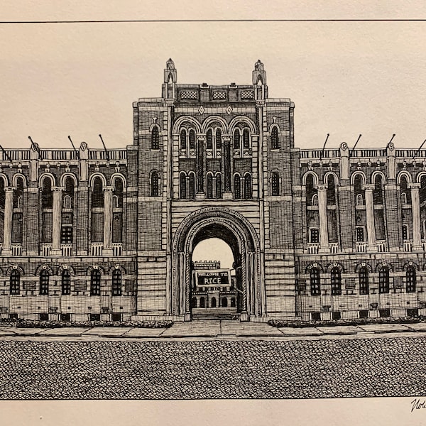 University of Houston Drawing - Etsy