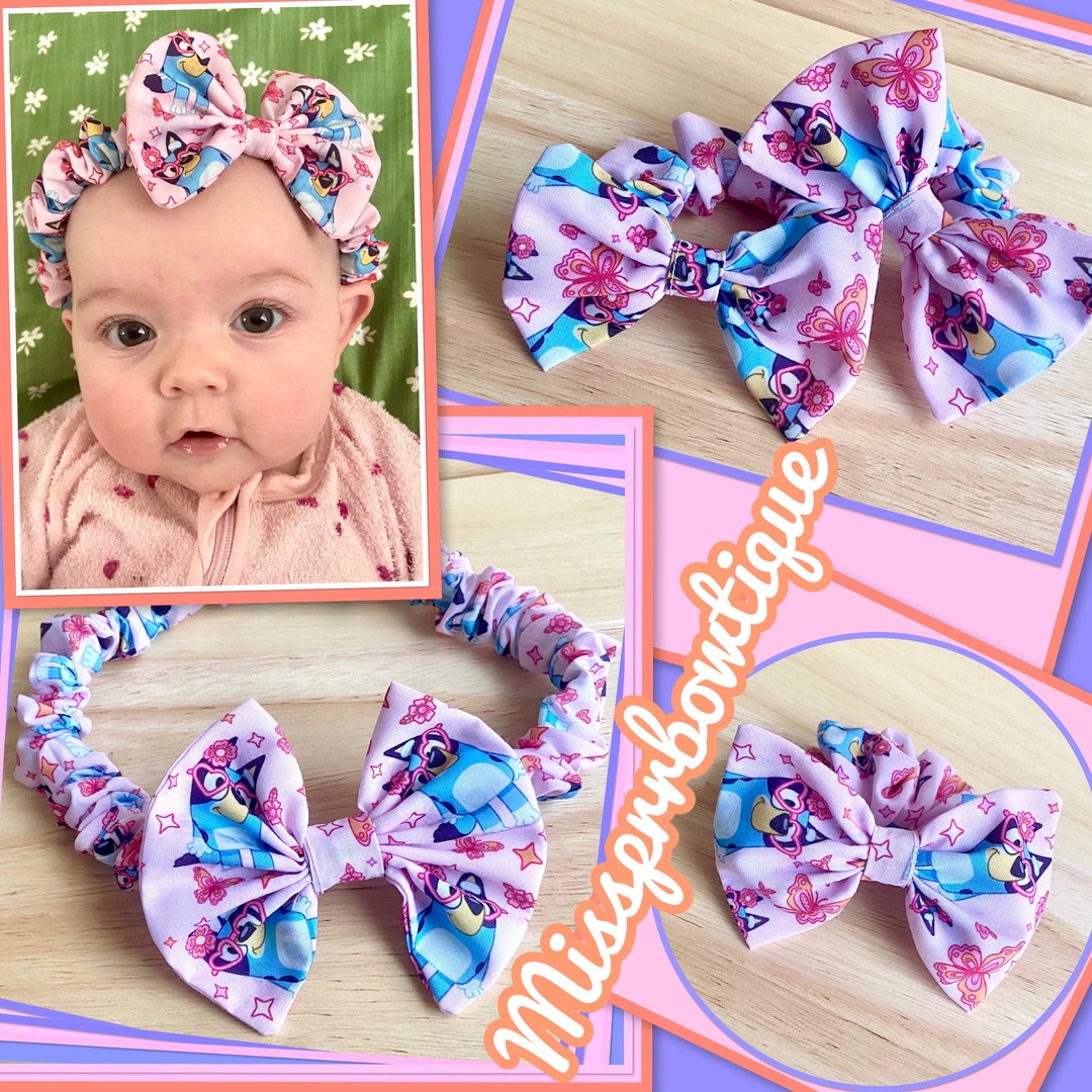 Stunning Handmade Character Bluey / Bingo & Bluey / Bluey Bowed ...