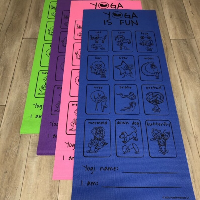 Kids Yoga Mat, Yoga, Kids Yoga - Etsy
