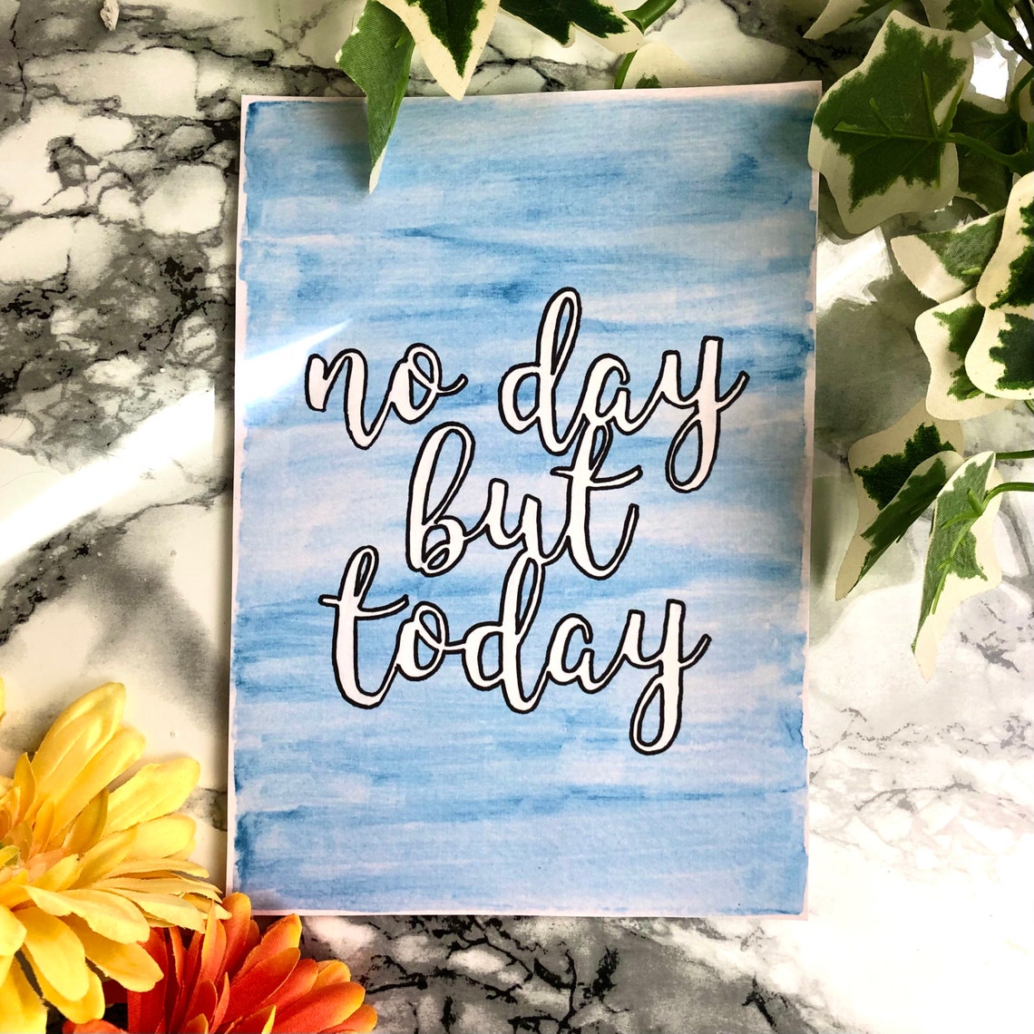 Rent Inspired Lyrics Print No Day but Today Copy of Hand | Etsy