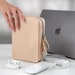 Personalized Leather Tech Accessory Organizer, Zipper Pouch, Travel ...