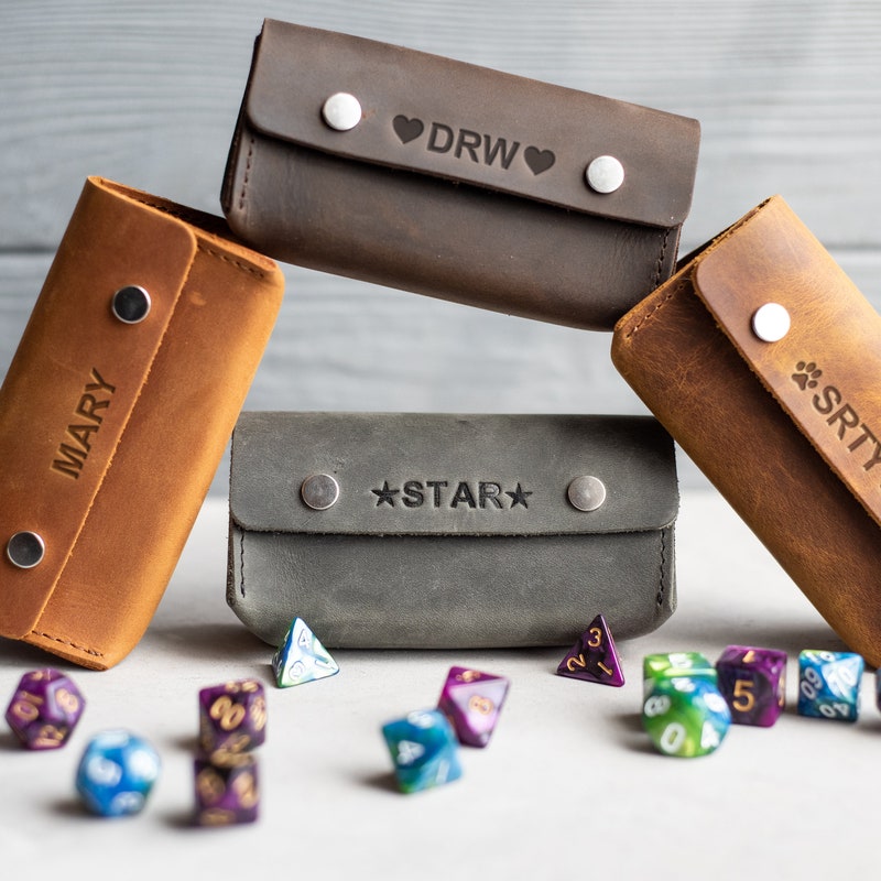 Leather Dice Bag - Etsy
