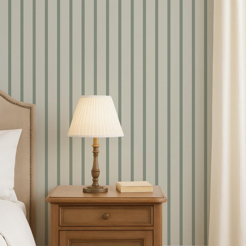 Green Strip Wallpaper - Etsy