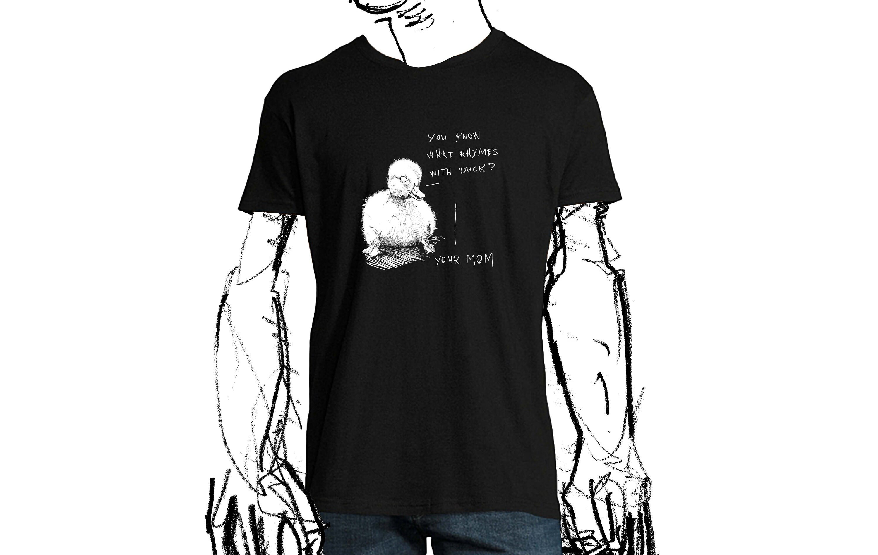 Funny Artistic Absurd T SHIRT, Meme Sketchy Silly TSHIRT, Stylish Quote ...