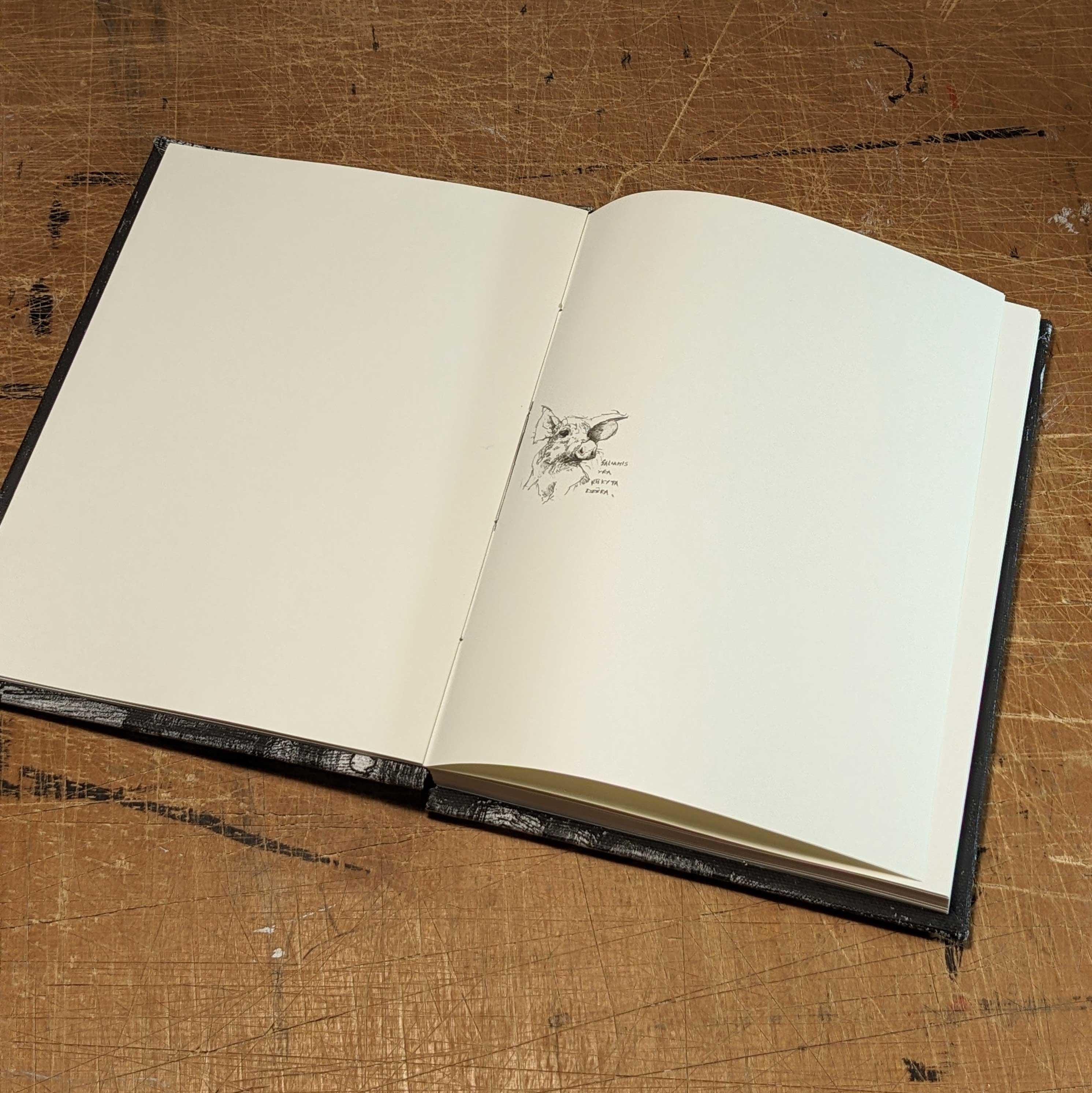 Cute Illustrated Notebook, Original Art Journal, Unique Gift for Writer ...