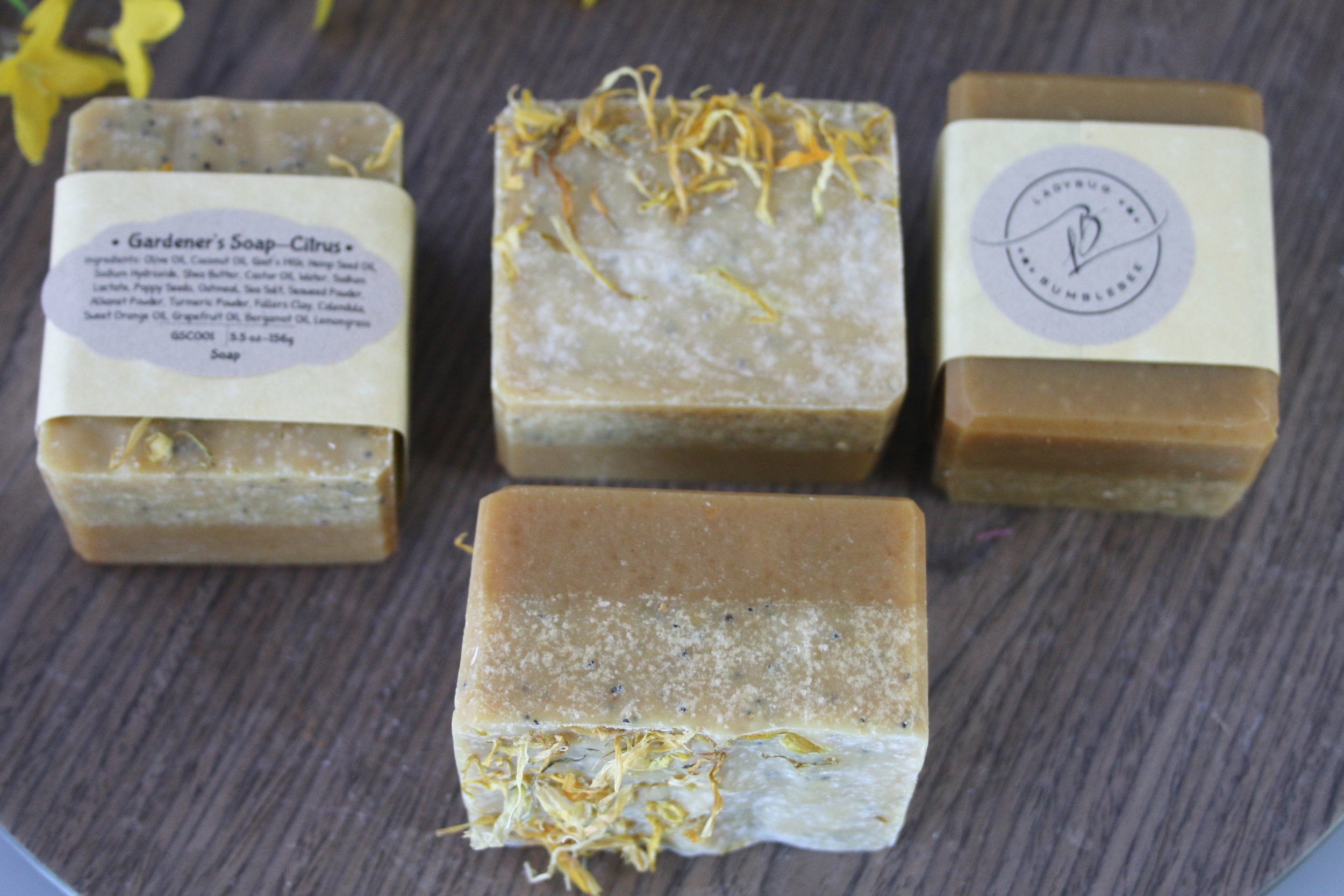 Gardeners Soap Citrus Handmade Soap, Exfoliating Hand Soap, Hemp Soap ...